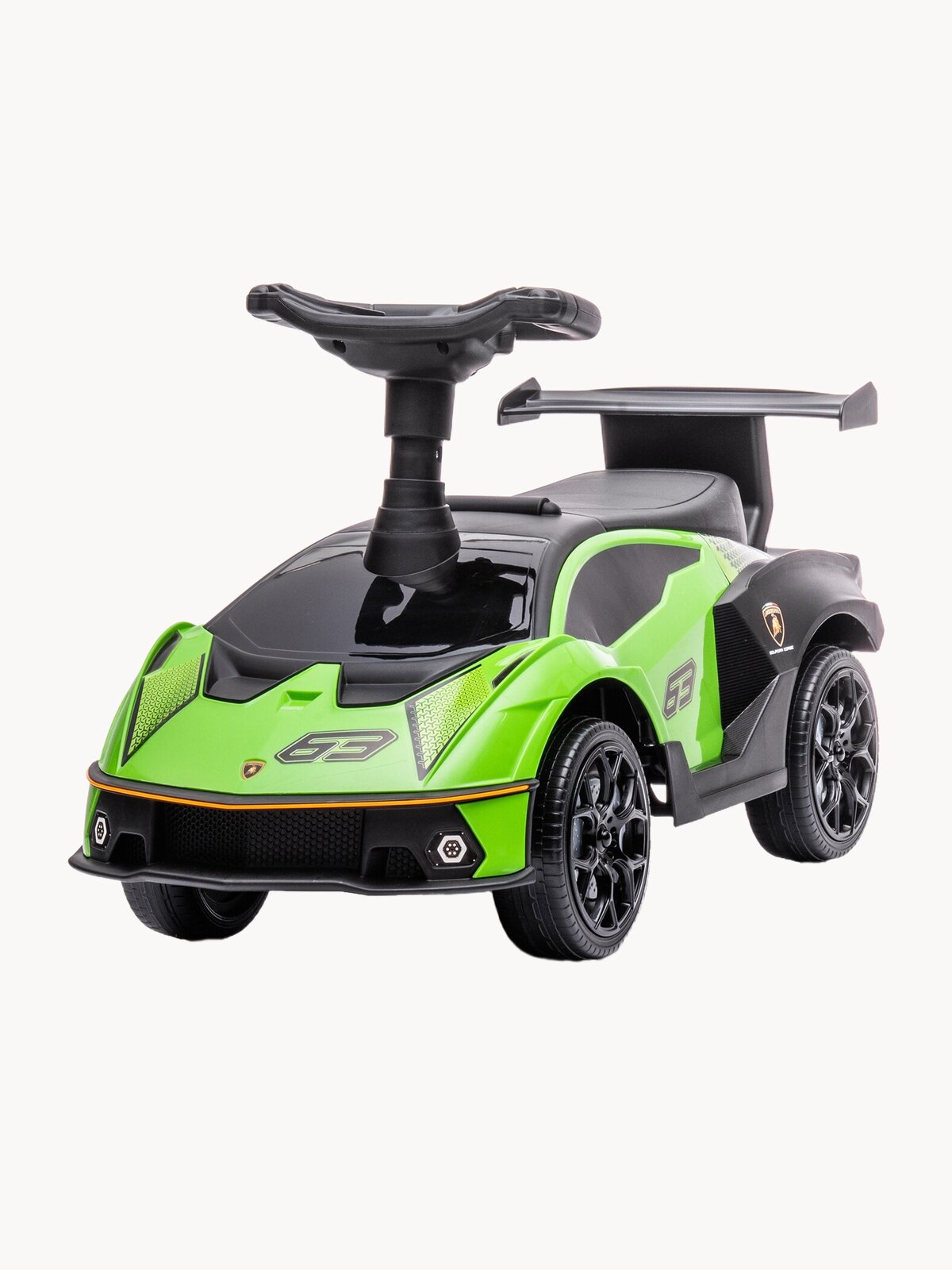 Каталка-толокар пушкар Sweet Baby Lamborghini Green 660 с багажником
