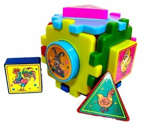 Куб сортер, кубик для малышей, Логический развивающий куб для детей №6