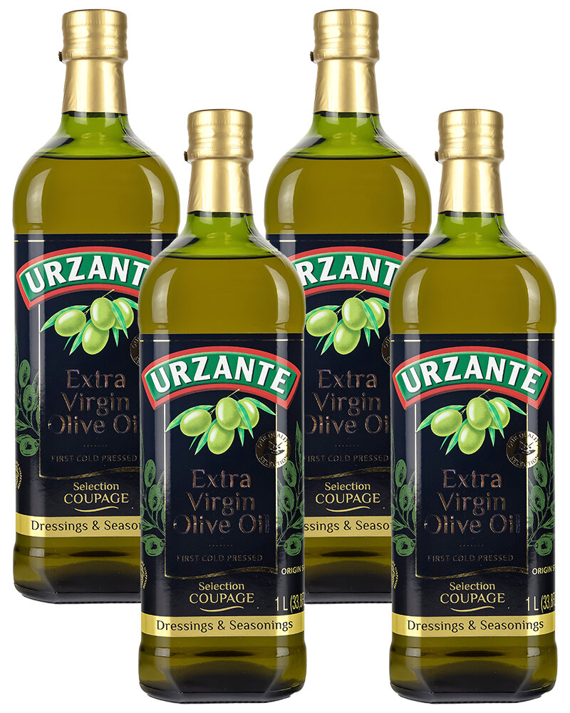 Масло Оливковое Urzante Extra Virgin 1л - 4 шт