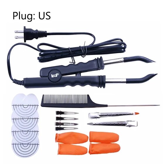 WASIG Термоутюг для наращивания волос, черный US