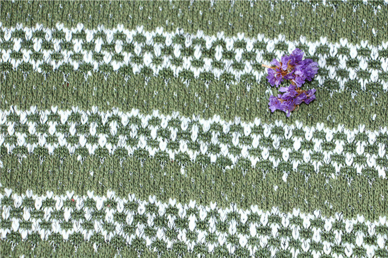 Ткань JIAYI, жаккард, полиэстер 90%, хлопок 10%, темно-зеленая