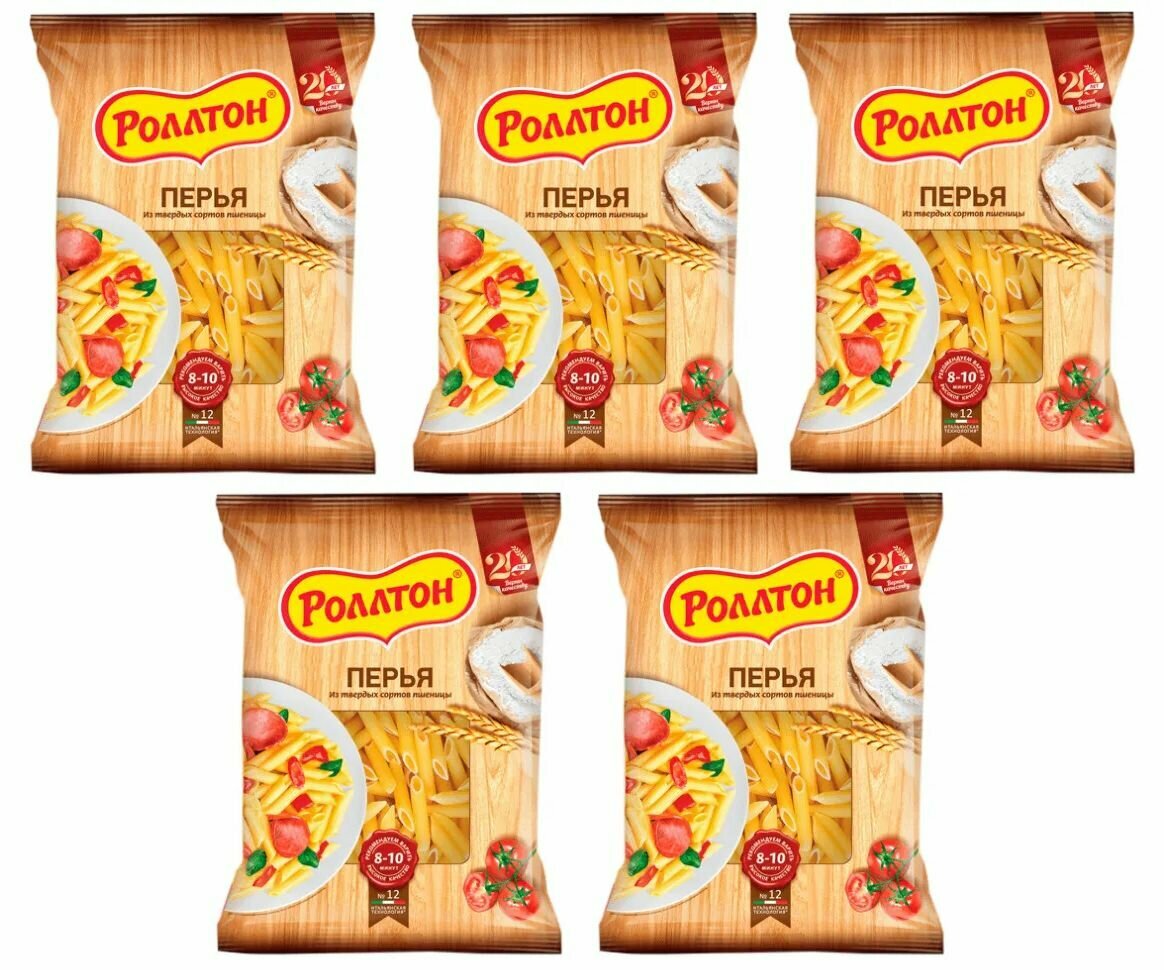 Роллтон Макароны Перья группа А 400 г х 5 пачек