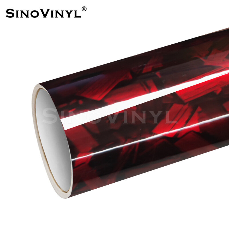 Лазерная плёнка Kalek PET Flower Carbon, для изменения цвета авто, 1.52x17 м