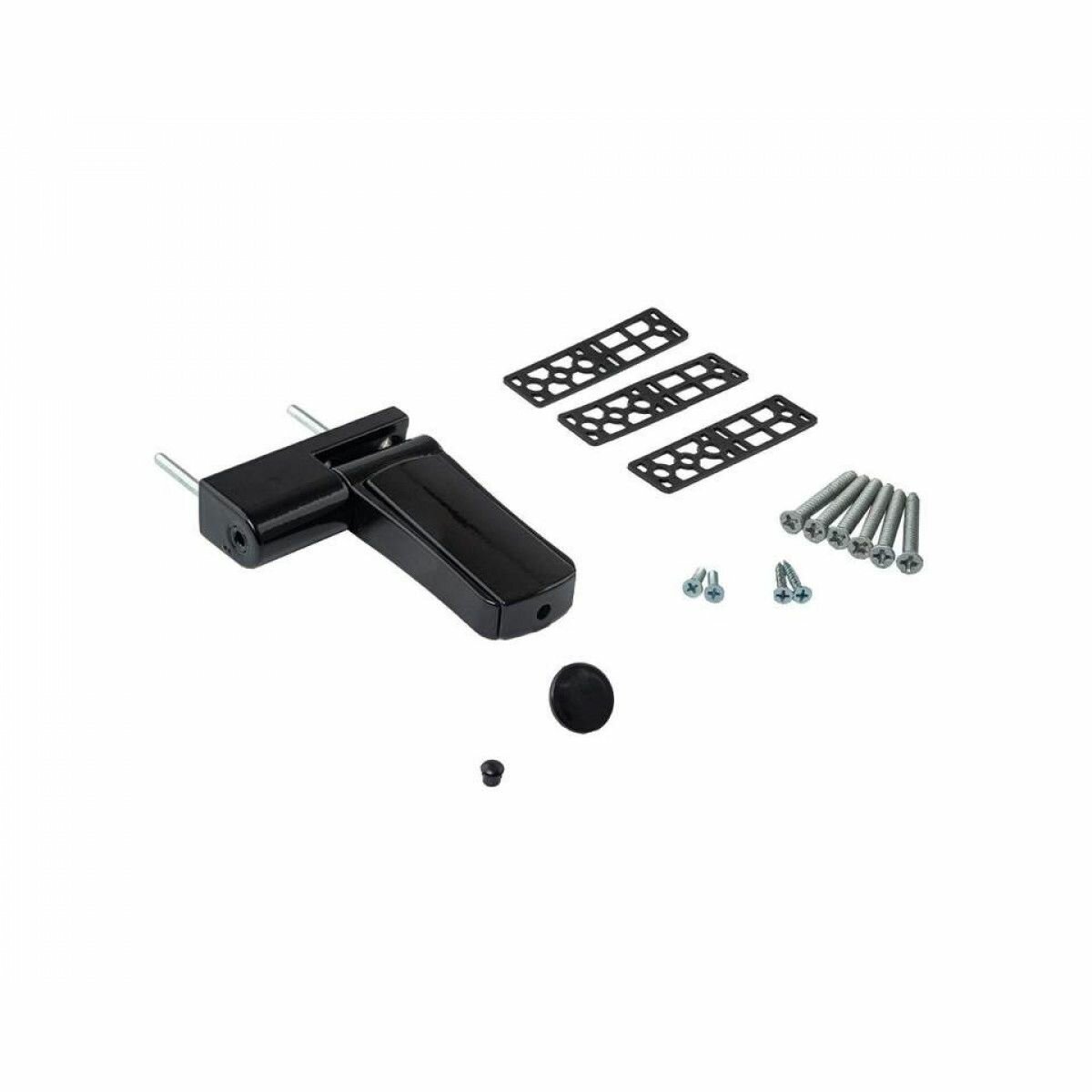 Петля дверная регулируемая Elementis 3-D 110мм (14-19,5 мм) на 120 кг, черная RAL9005