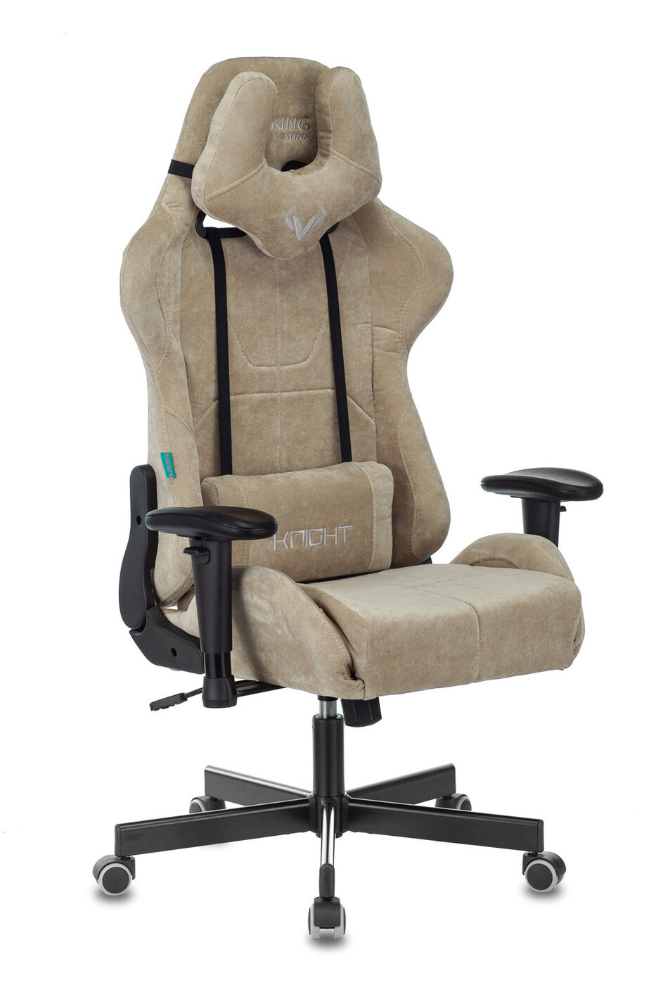 Кресло игровое компьютерное Zombie VIKING KNIGHT LT21 песочный, с подголовником, крестовина металл