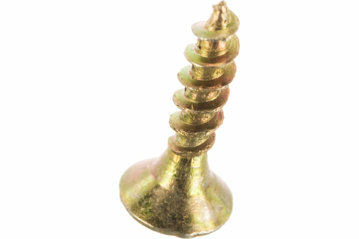 VIPкрепеж Шуруп желтый цинк 3,5×16 мм, 33 шт, 11316 для монтажа на дерево