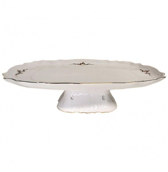 Поднос 40 см Bernadotte декор "Синие вензеля"