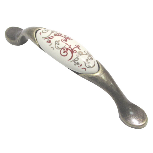 Ручка-скоба Н0032430 96мм бронза/керамика