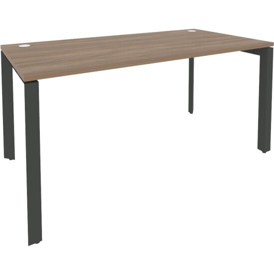 Стол рабочий Riva CHAIR на П-образном м/к O. MP-SP-4.8 Дуб аризона/Антрацит металл 1580*800*750 Onix