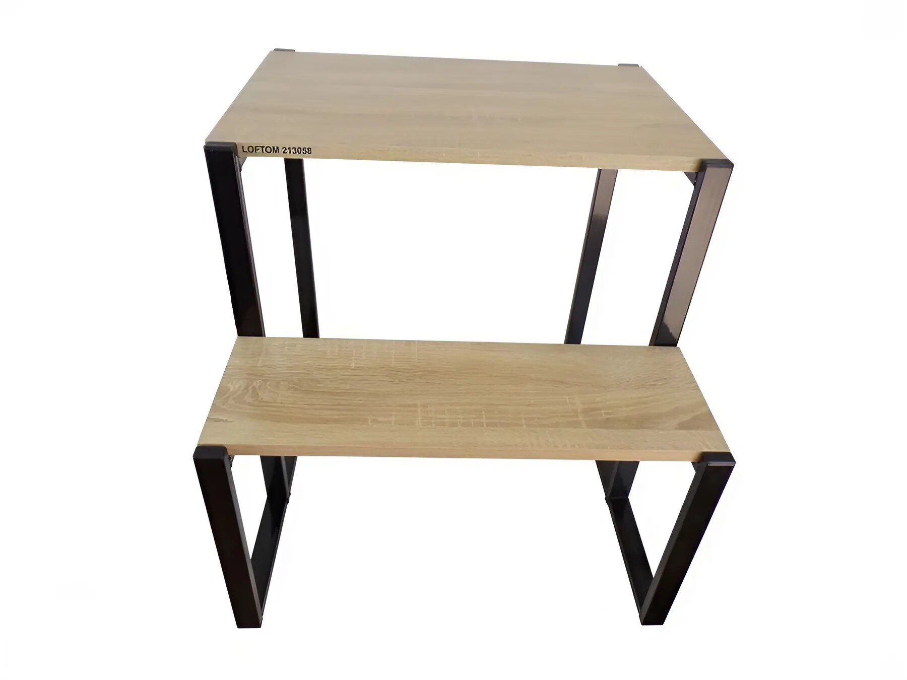 Полка для техники GARROSS "SIBERIA 213058", две полки 35х54 см и 17х54 см, высота 55 см и 31 см, цвет полок сонома