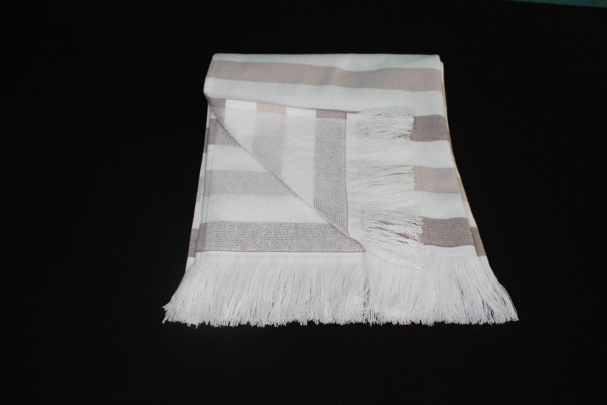 Полотенце HOBBY HOME, Stripe, 50х90 см , кофе, хлопок 100%, Турция