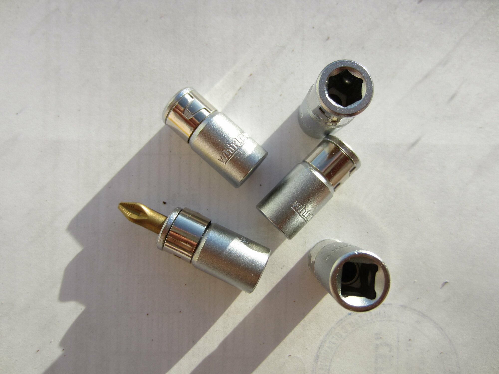 Адаптер WP (5 шт) для бит , переход с квадрата 1/4 на биту 1/4