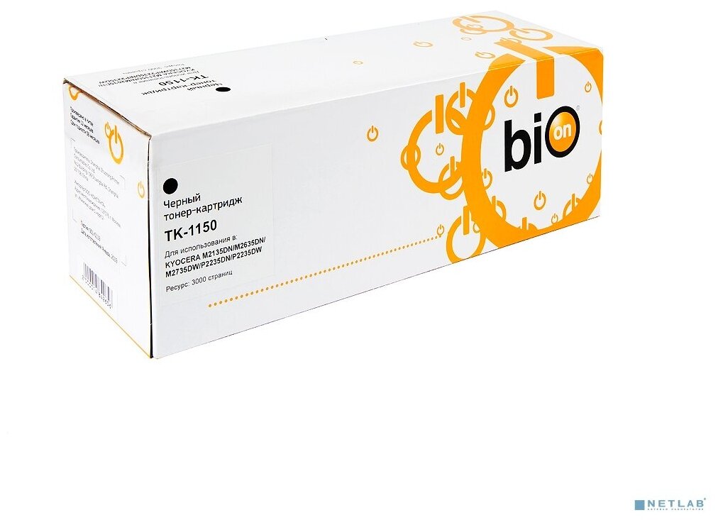 Bion BCR-TK-1150 Картридж для Kyocera Ecosys{ P2235dn/P2235dw/M2135dn/M2635dn/M2735dw}(3000 стр.), Черный, с чипом