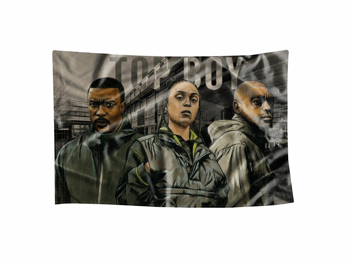 Флаг Mewni-Shop большой "Главарь, Top Boy" - 0005