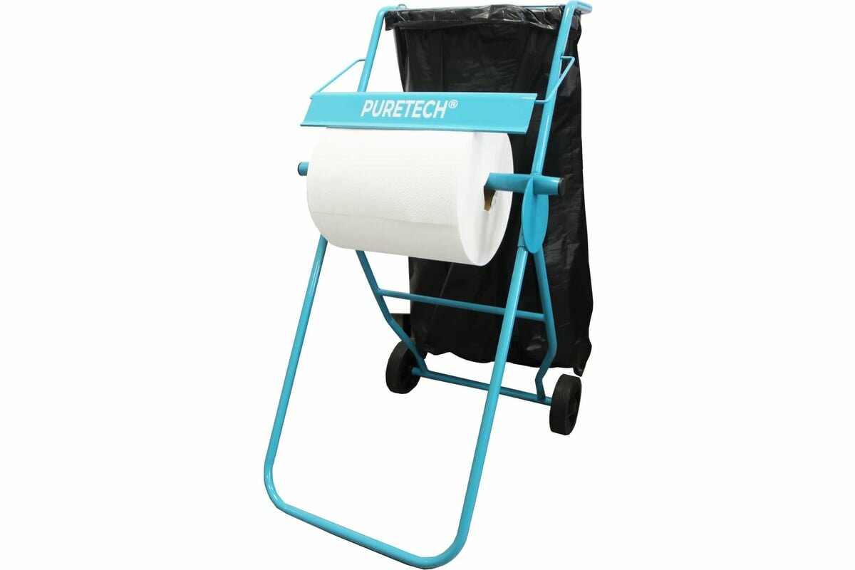 Puretech Диспенсер для протирочных материалов в рулонах, напольный, с мешком, шт D1010