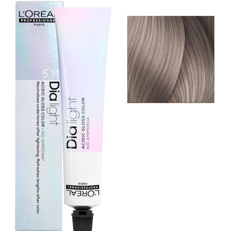 Краска для волос L'Oreal Professionnel Coloring Hair DIA Light Acidic Gloss Color No Ammonia, Полуперманентный краситель-блеск для волос без аммиака на основе кислого рН, 9.21