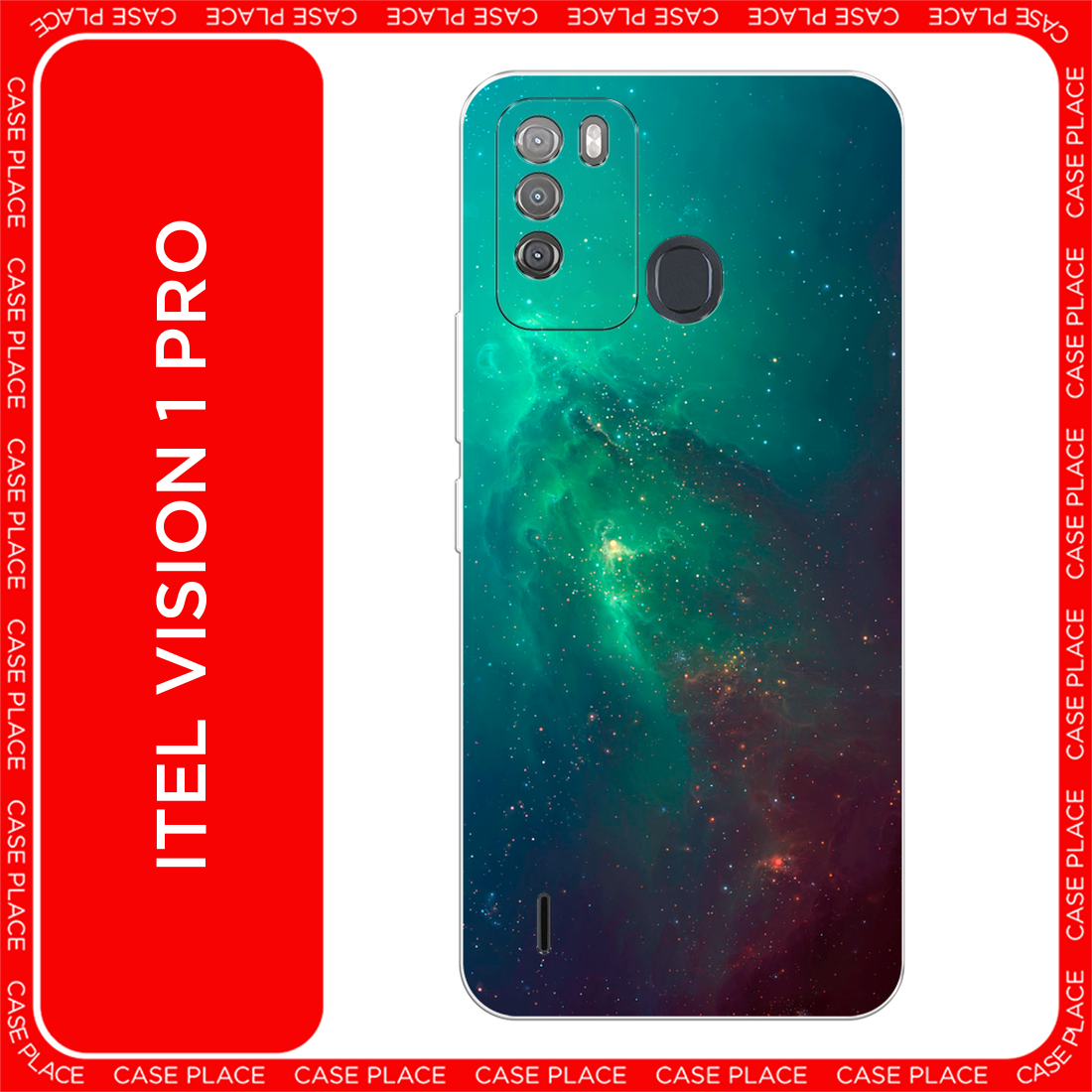 Чехол на Itel Vision 1 Pro / Ител Визион 1 Про с принтом Космос 12