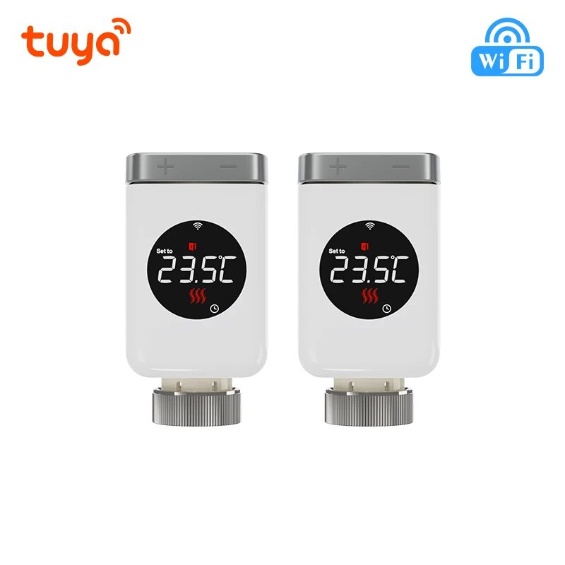 Tuya Smart WiFi термостатический клапан радиатора TRV TRV801W 2PCS