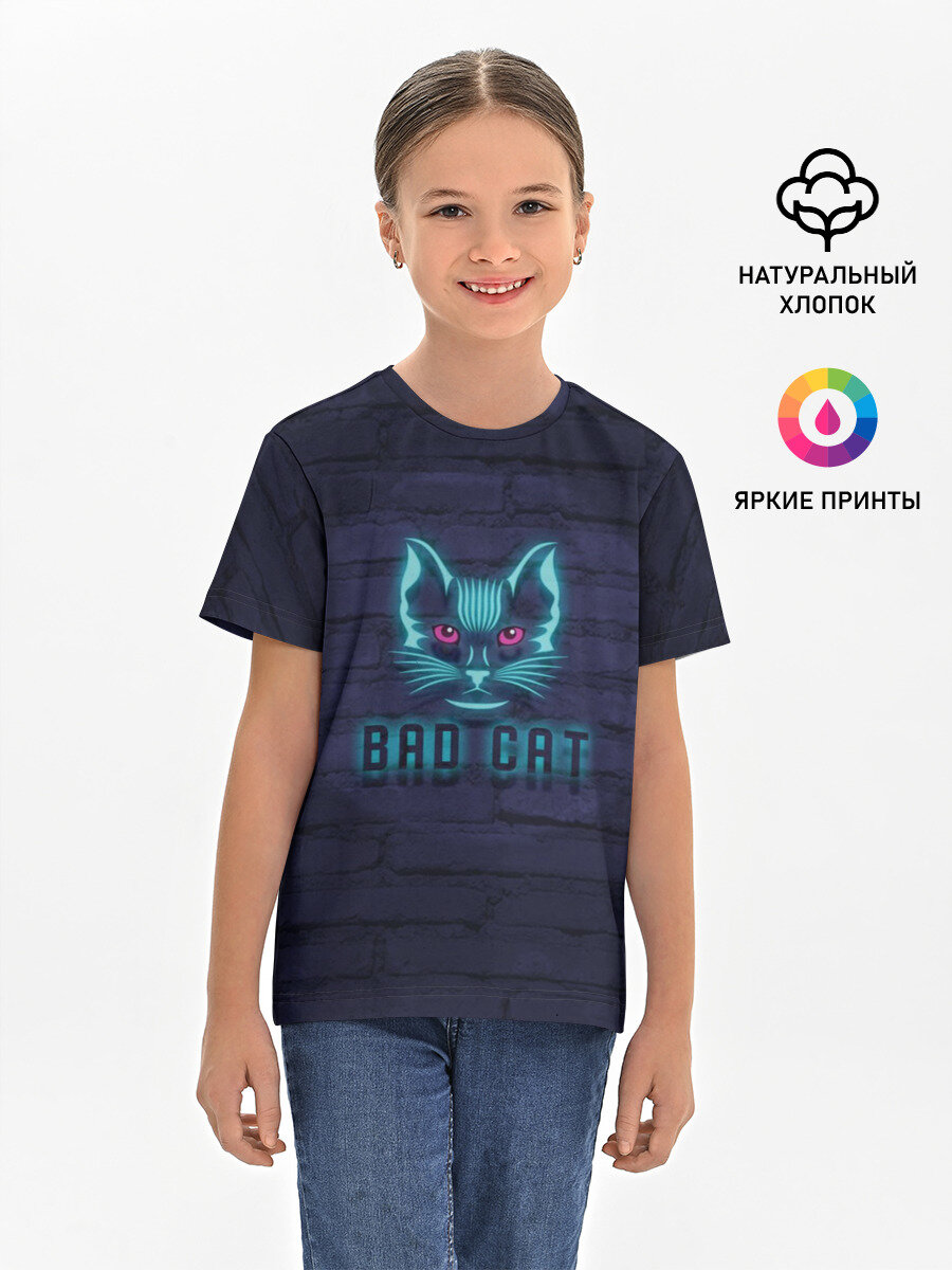 Футболка хлопковая детская Bad cat