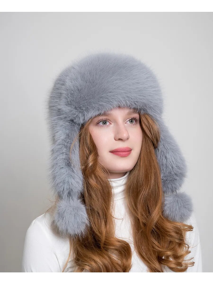 Шапка-ушанка для женщин