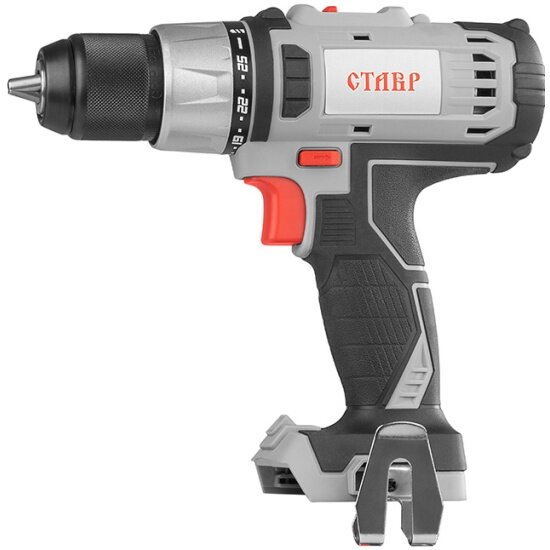 Ставр Дрель-шуруповерт аккум. 20В ЕАП, 40 Нм, ДА-20, патрон 2-13мм, 25+1, подсветка, 0-400/1400 об/мин (клипса, без акб и зу).