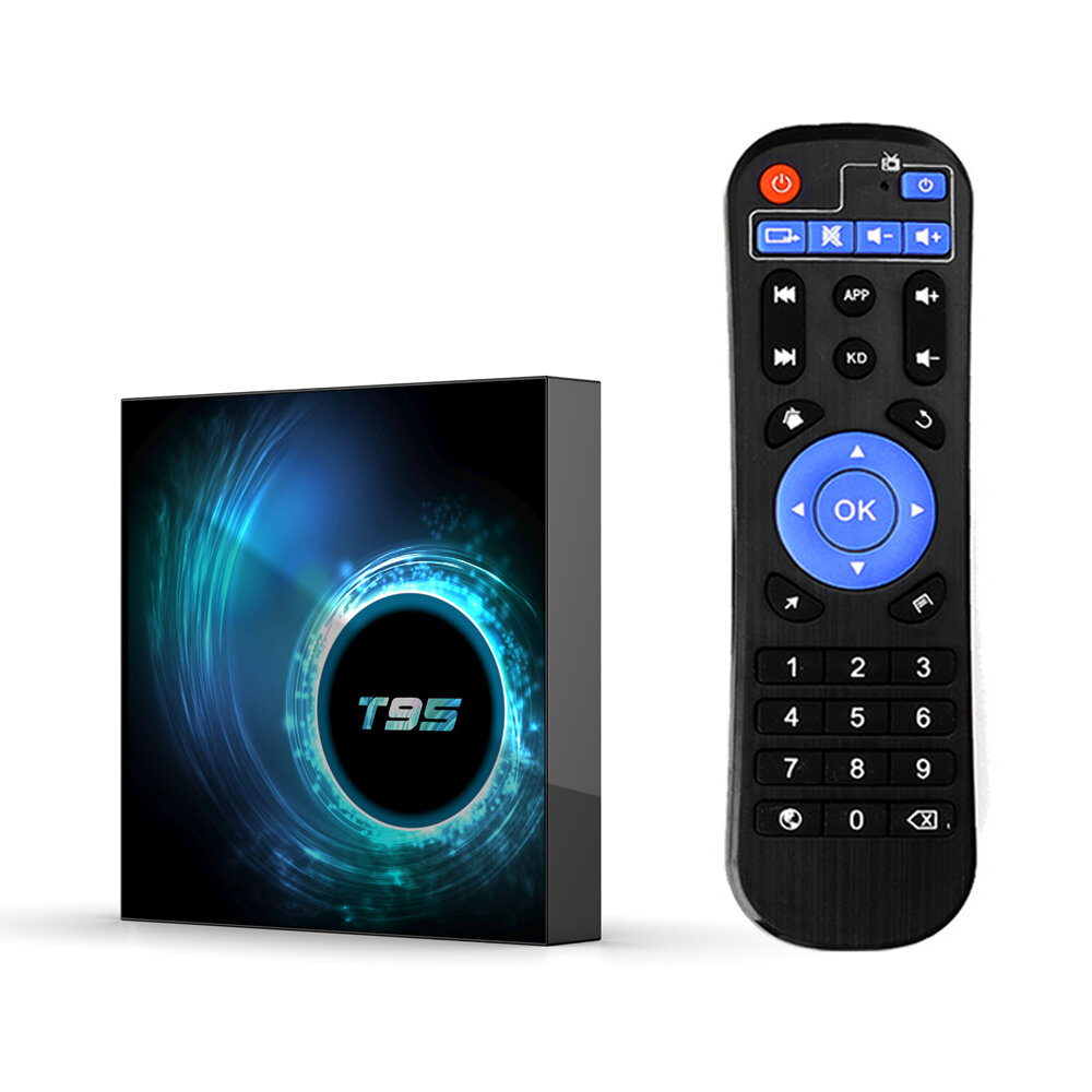 T95 Android 10.0 Smart TV Box Allwinner H616 Четырехъядерный 64-битный 4K медиаплеер