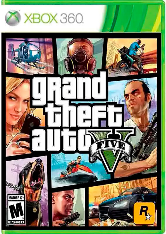 Игра Grand Theft Auto V (GTA 5) (русские субтитры) для Xbox 360