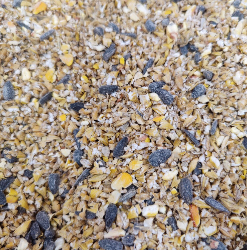 Зерносмесь колотая, 10кг 7в1, для всех видов и возрастов птиц.