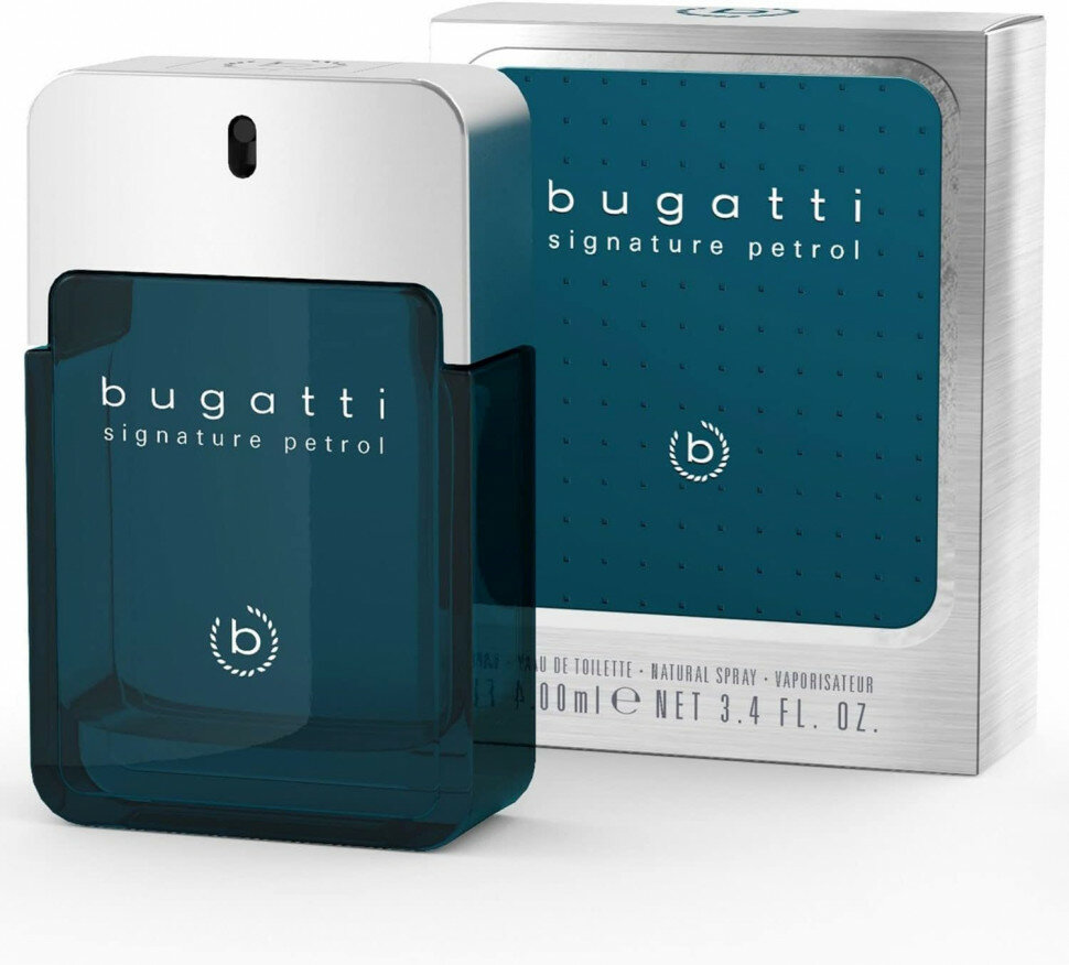 Туалетная вода Bugatti Signature Petrol 100 мл мужская, древесная