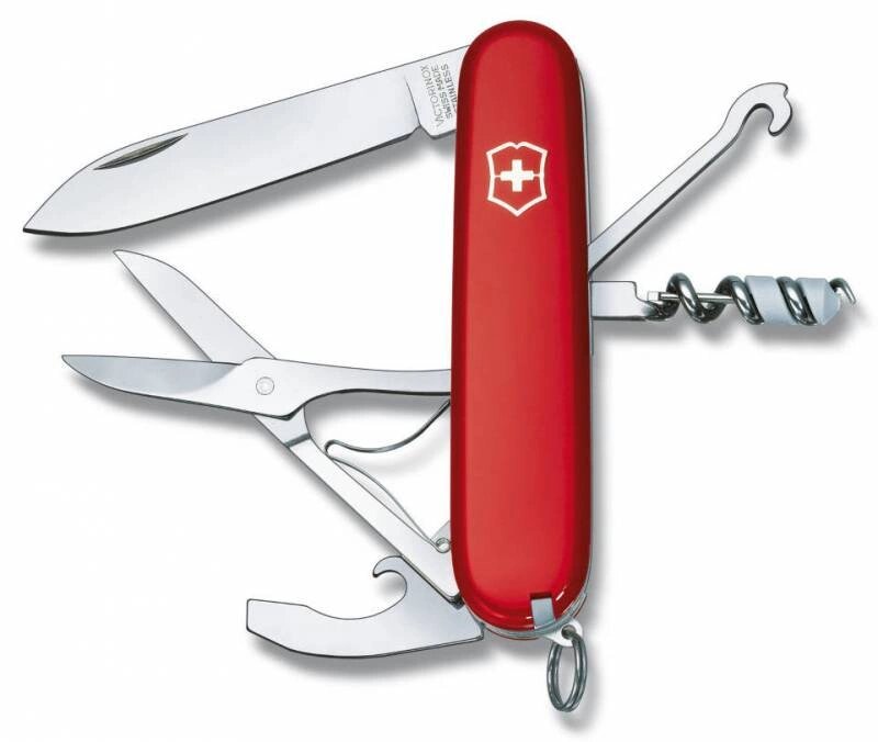 Нож перочинный Victorinox Compact (1.3405) 91мм 15функц. красный карт. коробка
