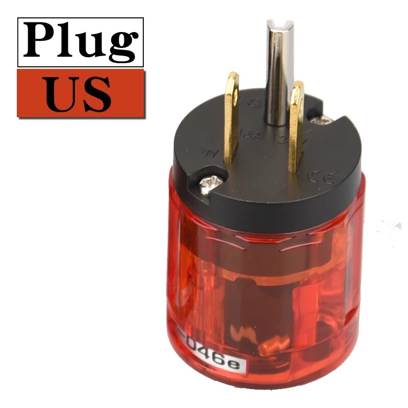 Электрическая вилка HIFIDIY LIVE RED US Plug