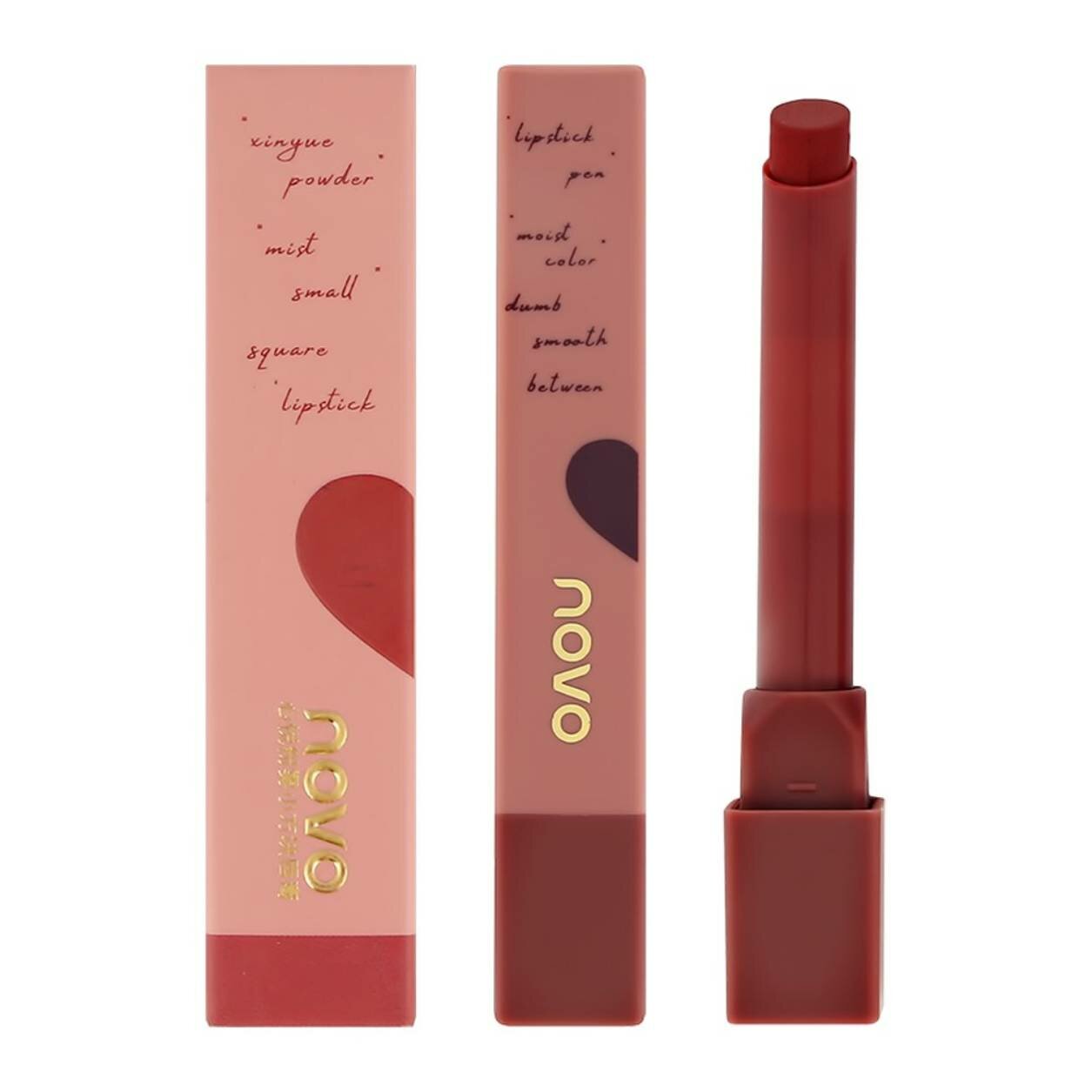 Помада для губ матовая NOVO SMALL LIPSTICK, тон 888 red brown