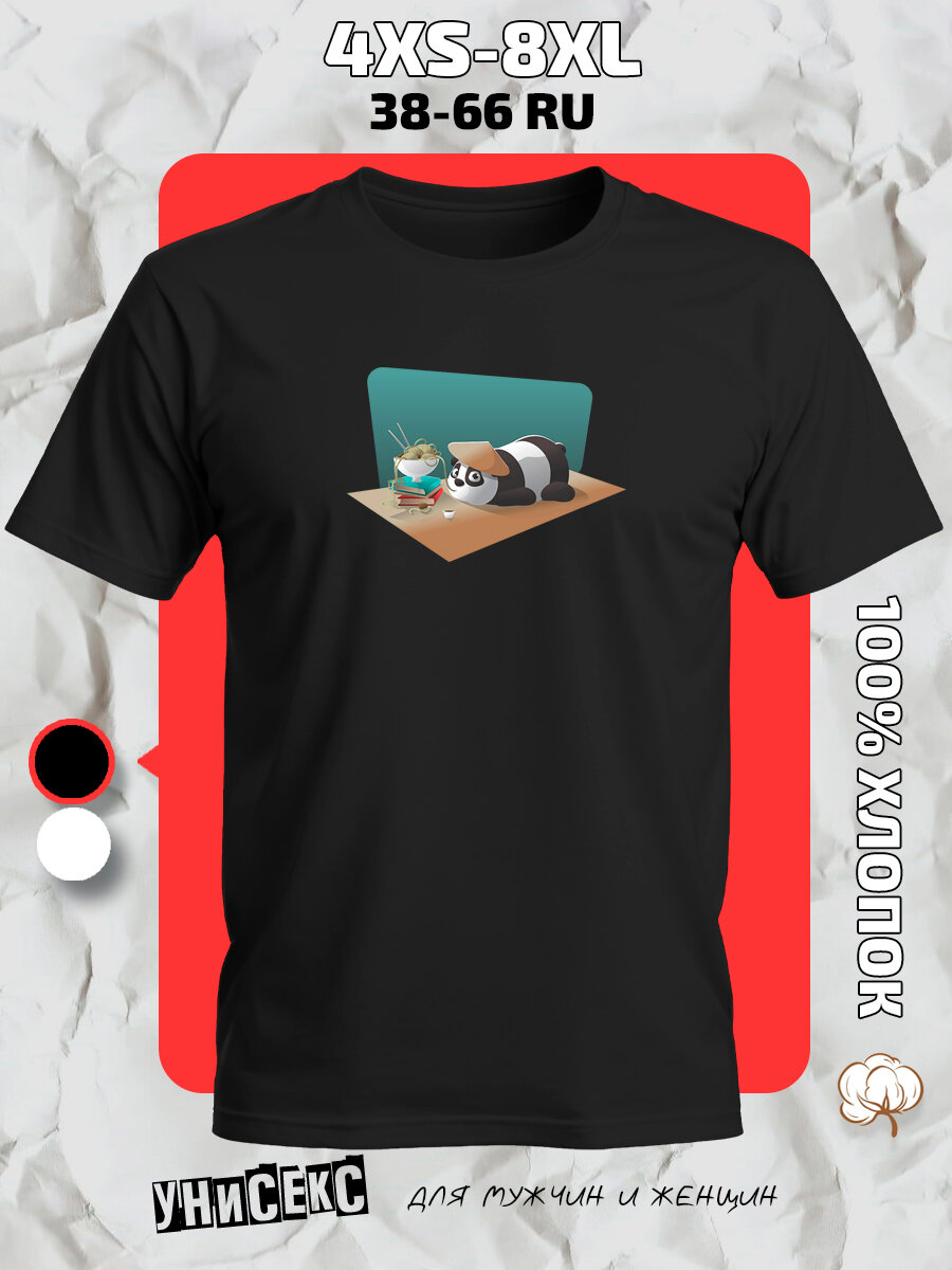 Футболка с принтом пандой