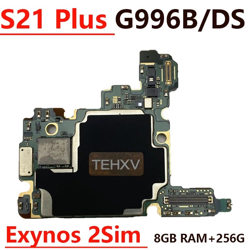 Логическая плата для Samsung Galaxy S21 Ultra Plus G996U G996B G996N G991B G998N, полный чип, 12 ГБ ОЗУ, материнская плата, разблокировка платы