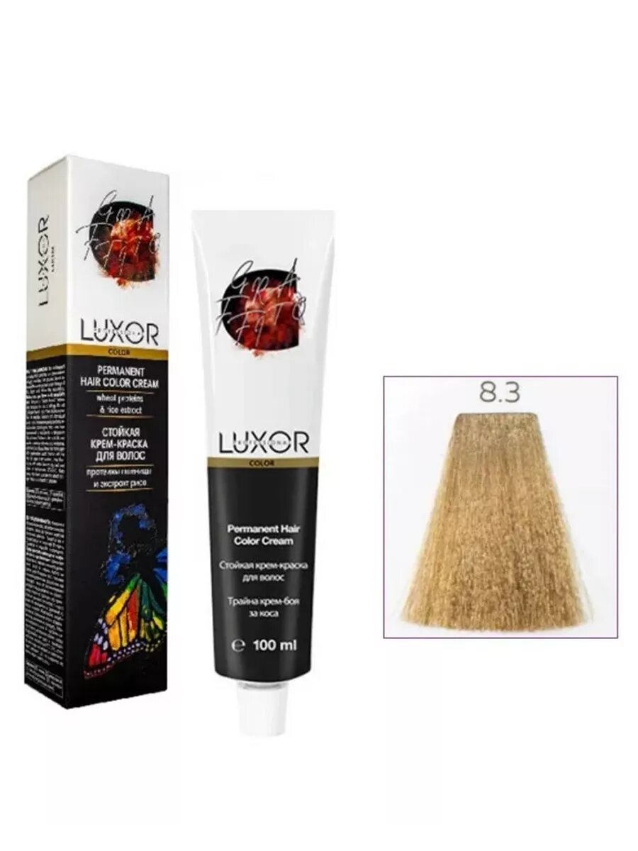 Профессиональная крем-краска для волос Luxor Professional 8.3 100 мл