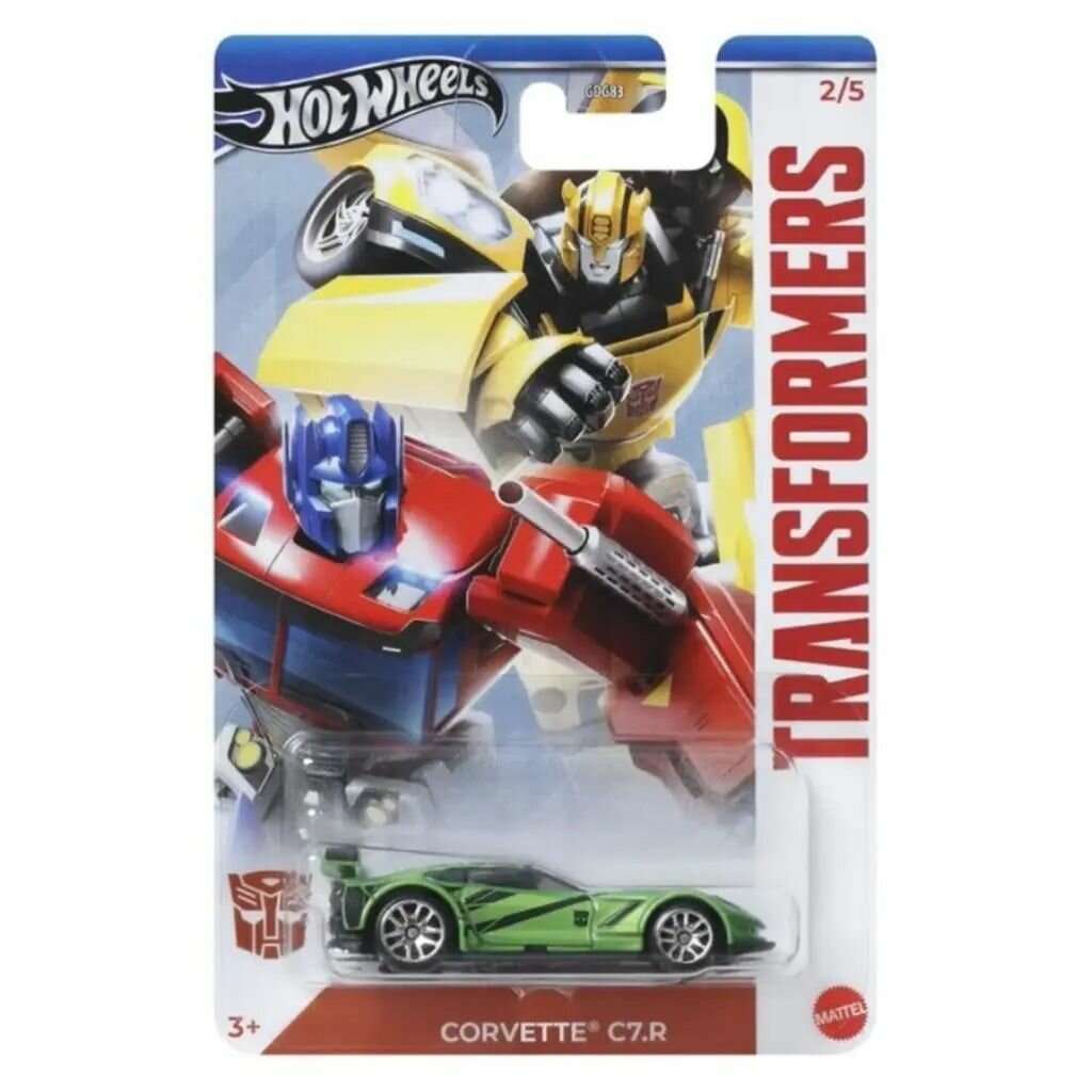 Машинка Mattel Hot Wheels Themed Entertainment - Transformers 2024 GDG83 Corvette C7. R