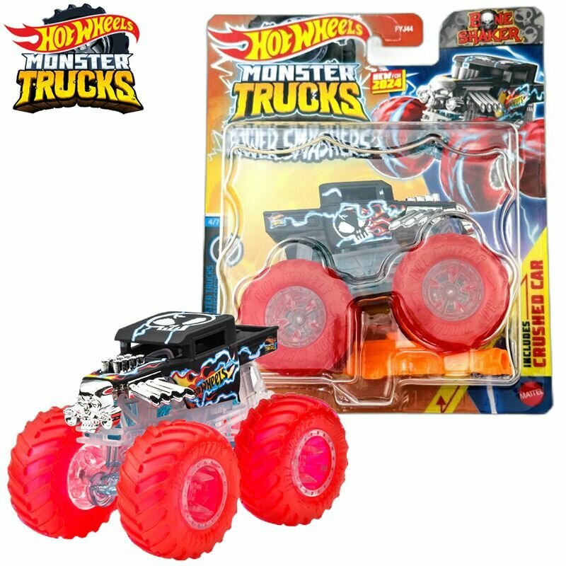 Машинка Mattel Hot Wheels Monster Trucks (Монстр трак) 2024 FYJ44 Bone Shaker
