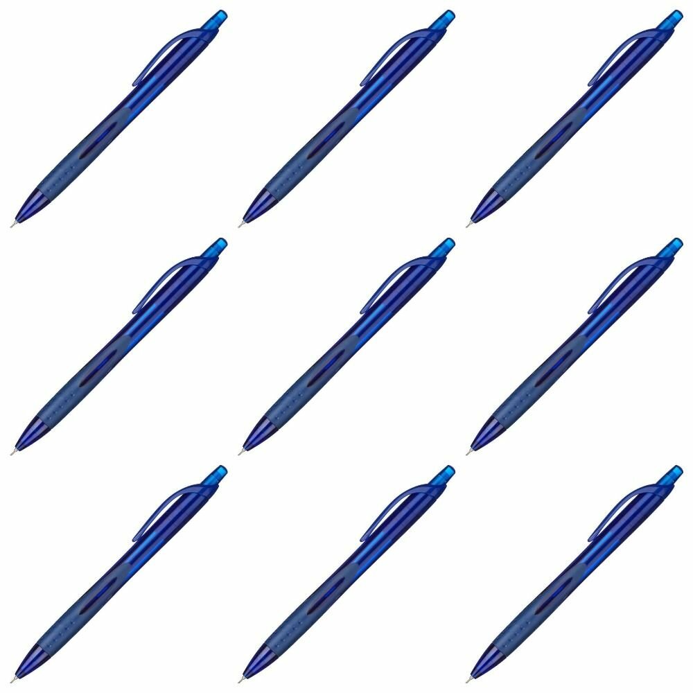 Комус Карандаш механический, синий, с резиновой манжеткой, 0.5 мм, 9 шт