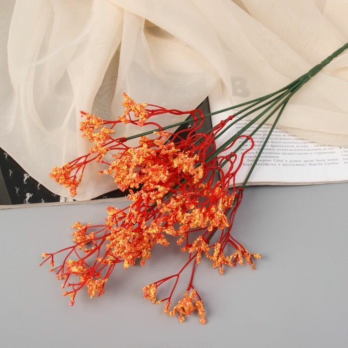 Букет искусственный Гипсофила кармин , h 30 см, микс