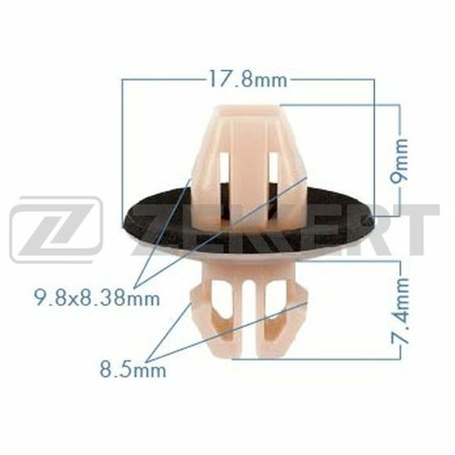 Зажим, молдинг / защитная накладка ZEKKERT BE2139 для Lexus ES, RX; Toyota Harrier