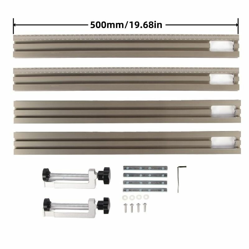 Направляющая станка для обрезки, Регулируемая опорная вспомогательная направляющая для гравировки канавок из алюминиевого сплава с фрезерной обработкой