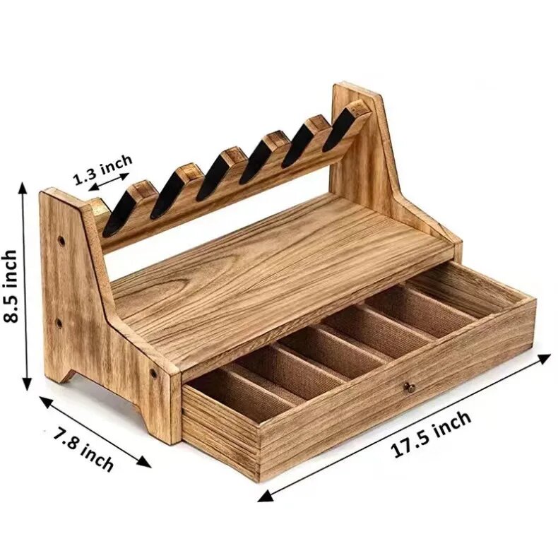 Деревянная стойка для пистолета Drawer Style Gun Rack 17.5 Inch