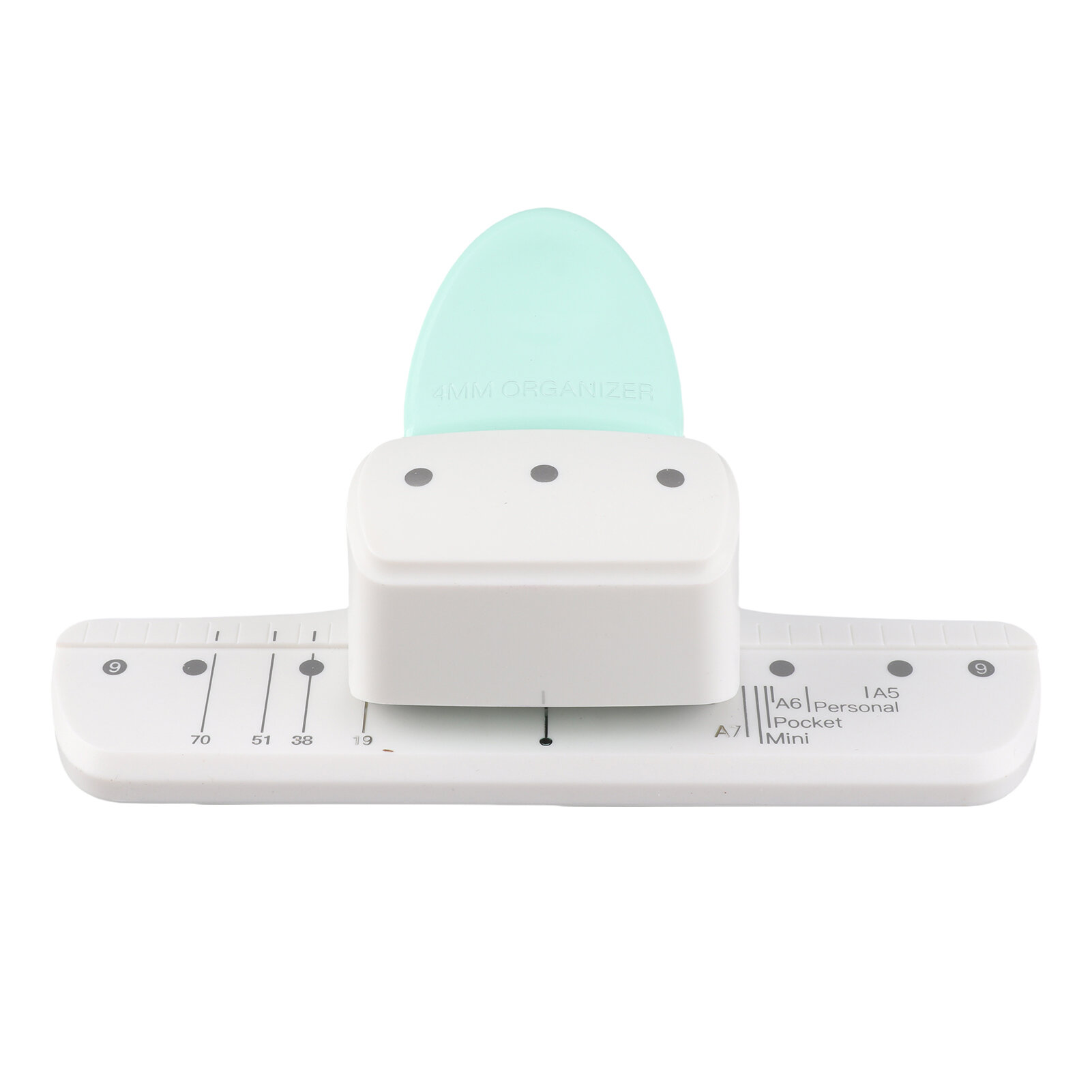 KW-trio 9027 Дырокол для отрывных листов Ежедневник с Регулируемым 3-мя Перфораторами для Бумаги A8 Mini / A7 Pocket A6 Персональные Записные Книжки Формата А5 На 8 Листов, Принадлежности Для Скрапбукинга