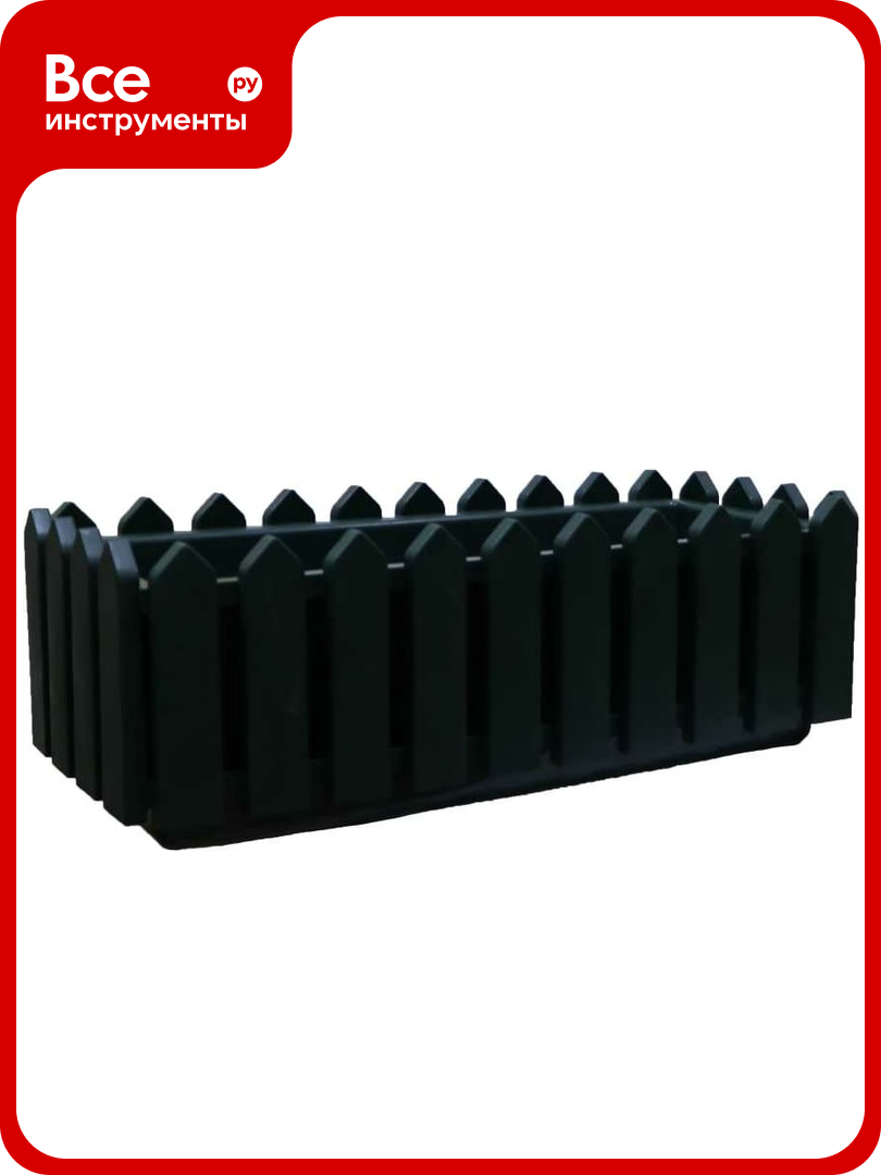 Кашпо Garden story Лардо прямоугольное, темно-зеленое КЛП-МТ008 прочной конструкции