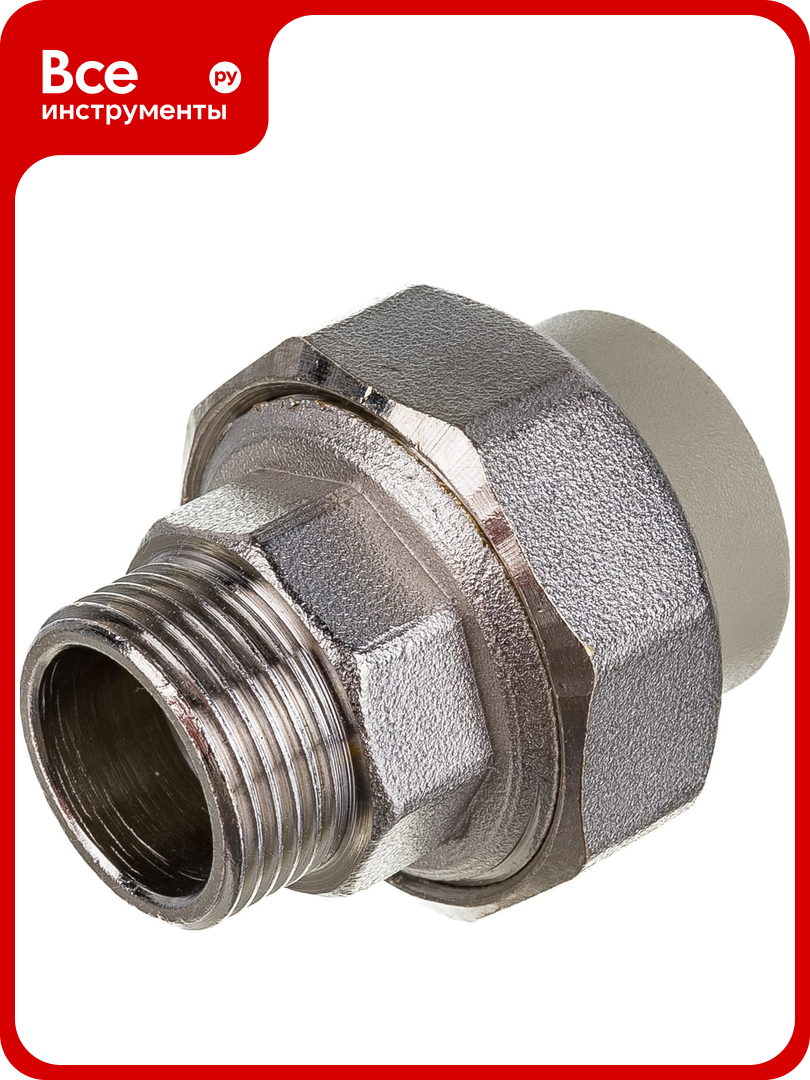 Муфта НР 25х3/4 с разъемным соединением FV-Plast 237025, 25×3