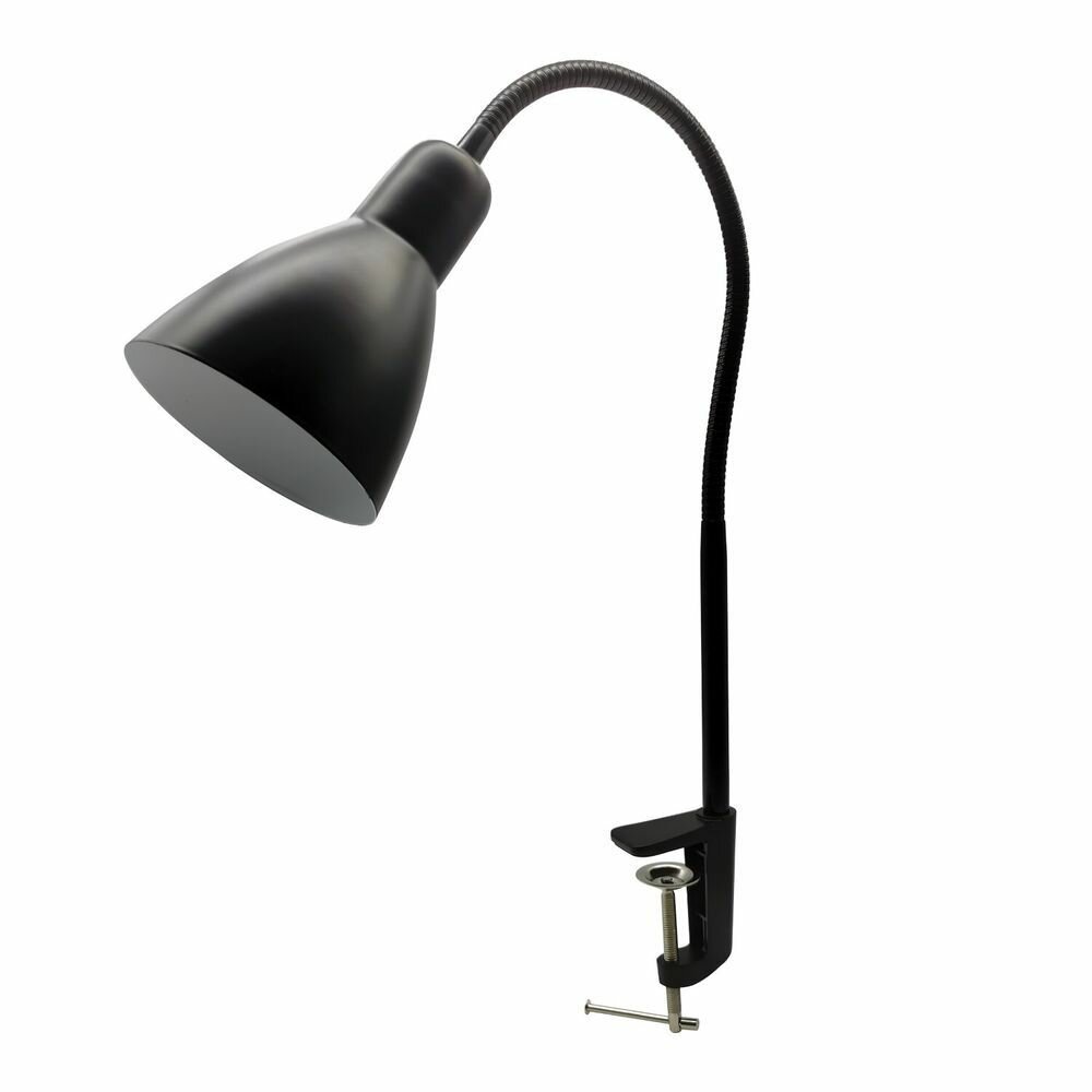 Светильник настольный SONNEN PH-370, на струбцине, цоколь Е27, черный