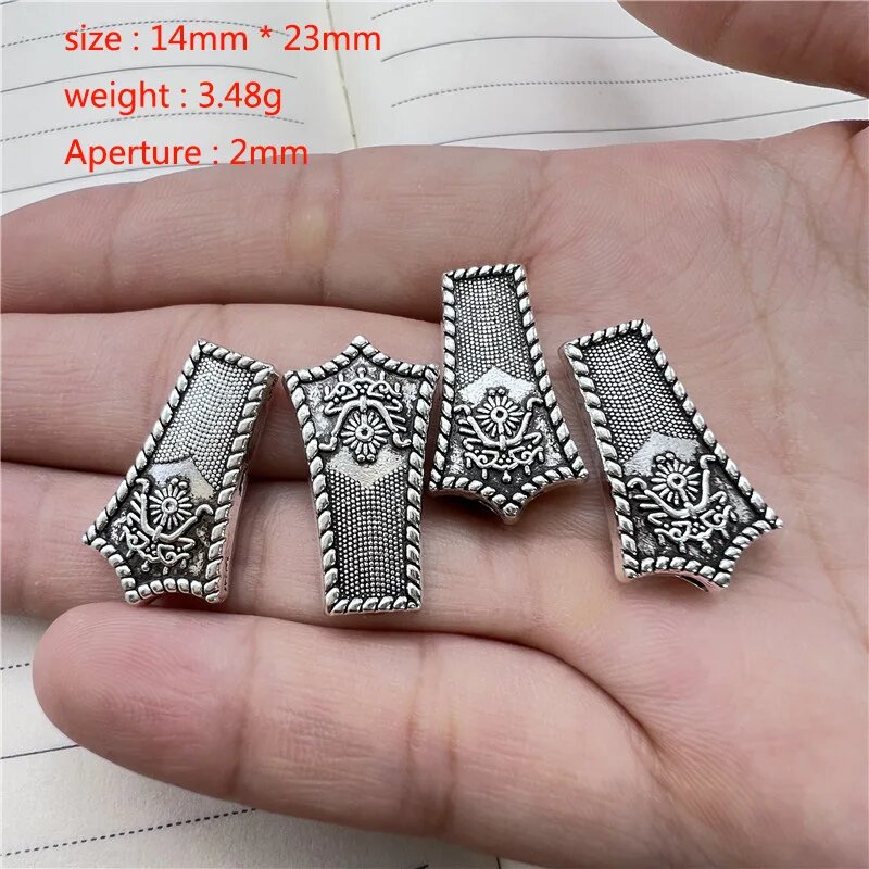 18 стилей, тибетское серебро, золото, Ближний Восток, четки из бисера, кисточка, 15 silver 5pcs