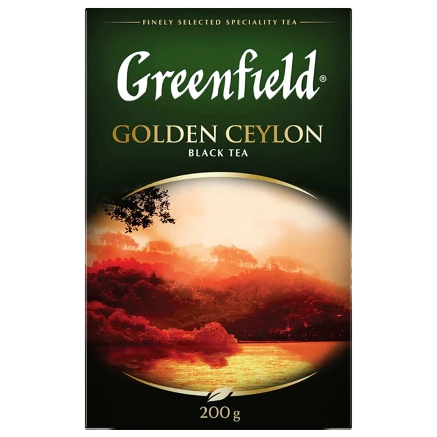 Чай листовой GREENFIELD "Golden Ceylon" черный цейлонский крупнолистовой 200 г