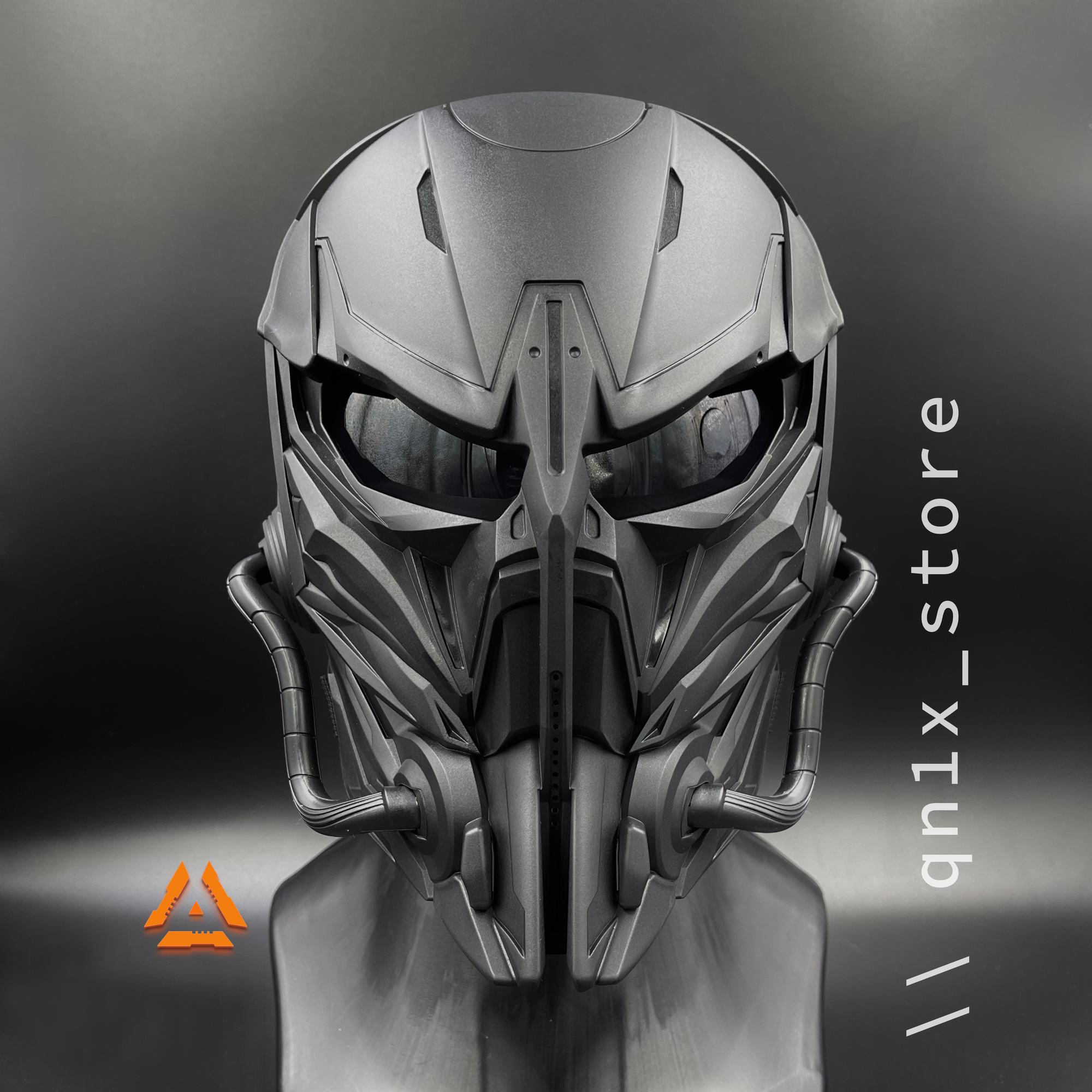 'Panirat'. Маска хищника, злодея, убийцы. Киберпанк Демон. Хэллоуин, маскарад, шоу! Страшная, злая, ужасная.