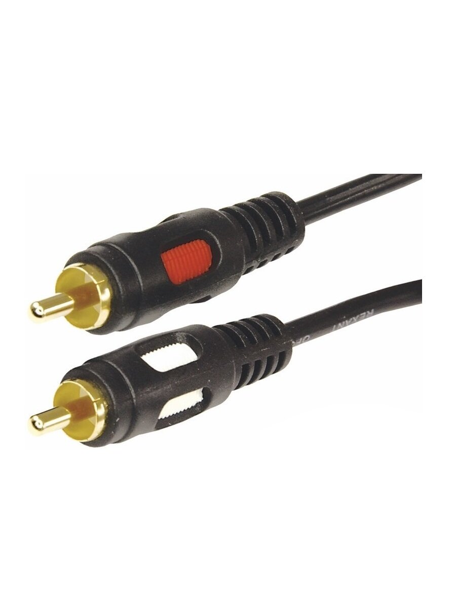 Кабель Rexant 17-0143 2RCA Plug - 2RCA Plug, 1.5м (GOLD) для передачи аналогового видео- и аудиосигнала